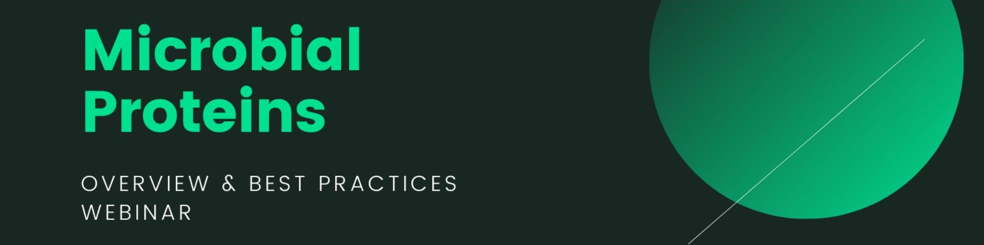 Microbial Proteins: overview and best practices | Events | Protein Report